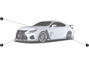 ROWEN Body kit for LEXUS RC F SPORT | Genuine Japanese Car Parts