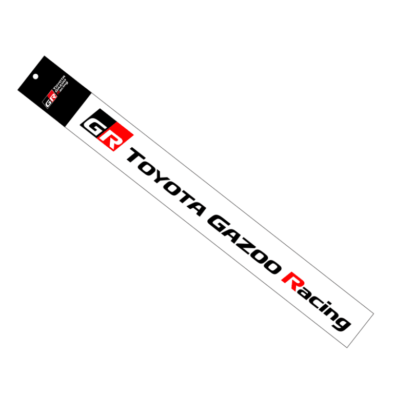 TOYOTA GAZOO Racing Black Cutting Sticker | Genuine Japanese Car Parts