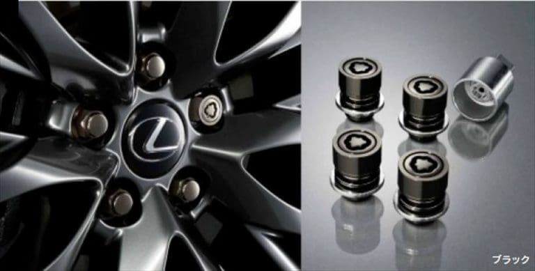 LEXUS GENUINE BLACK WHEEL LOCK BOLT SET for LEXUS | Genuine Japanese ...