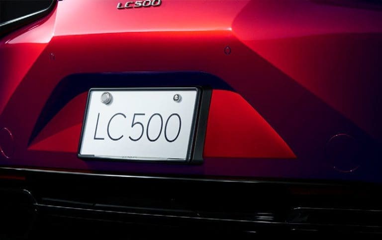 LEXUS GENUINE REAR NUMBER FRAME for LEXUS LC500/500h | Genuine Japanese ...