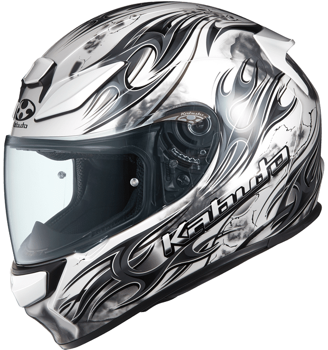 KABUTO SHUMA FLAME FULL FACE HELMET - Genuine Japanese Car Parts