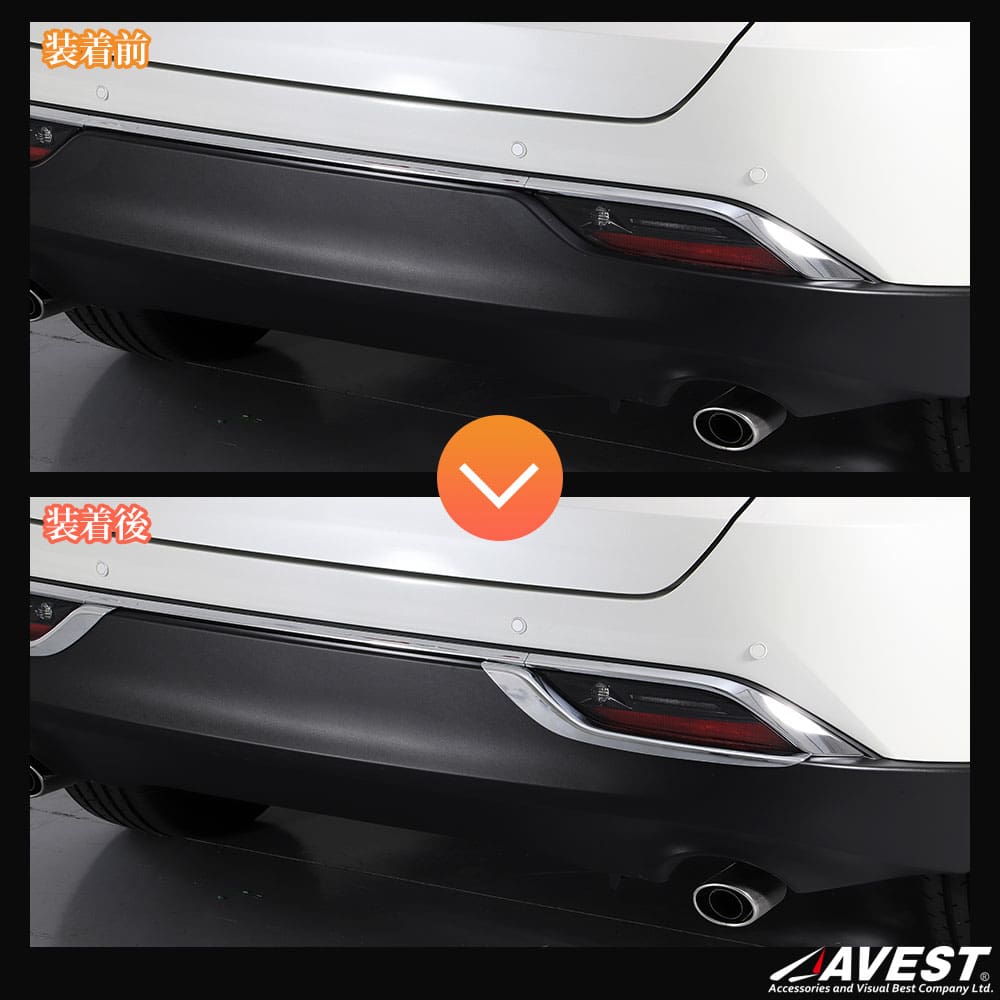 AVEST REAR REFLECTOR GARNISH 2P Set for HARRIER 80 - Genuine Japanese ...