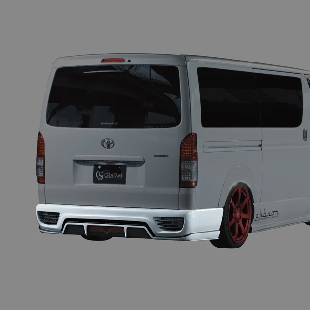 GIBSON GRAFAM Rear Bumper Spoiler For Hiace 200 1~7 - Genuine Japanese ...