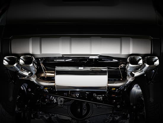 ELFORD Type X Square Tail Muffler for Land Cruiser